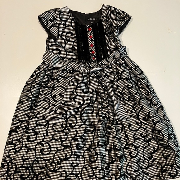 George | Dresses | Beautiful Brocade And Gingham Holiday Dress With ...